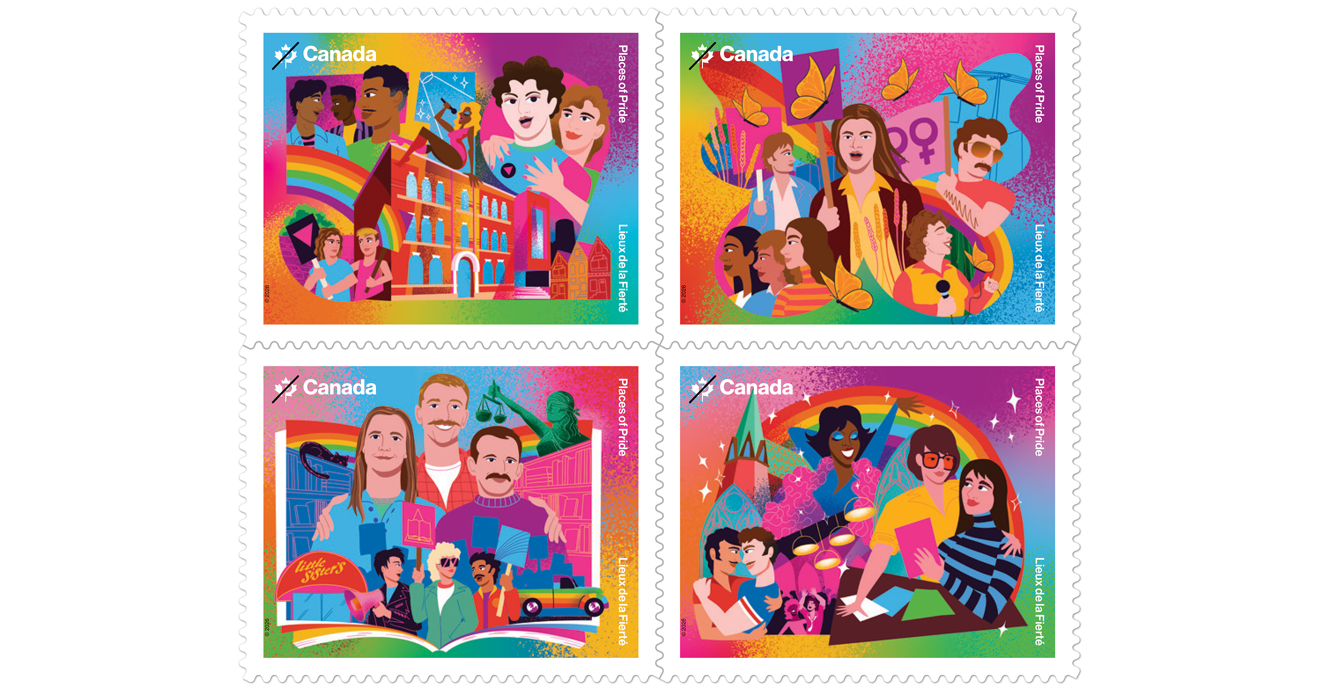 Canada's 2SLGBTQIA+ pioneers commemorated in new stamp issue