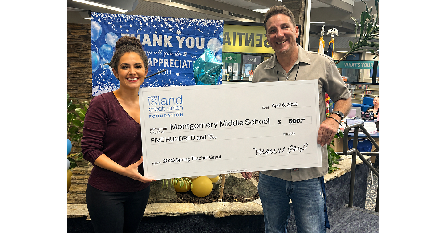 North Island Credit Union Foundation Awards Grant to El Cajon Teacher ...