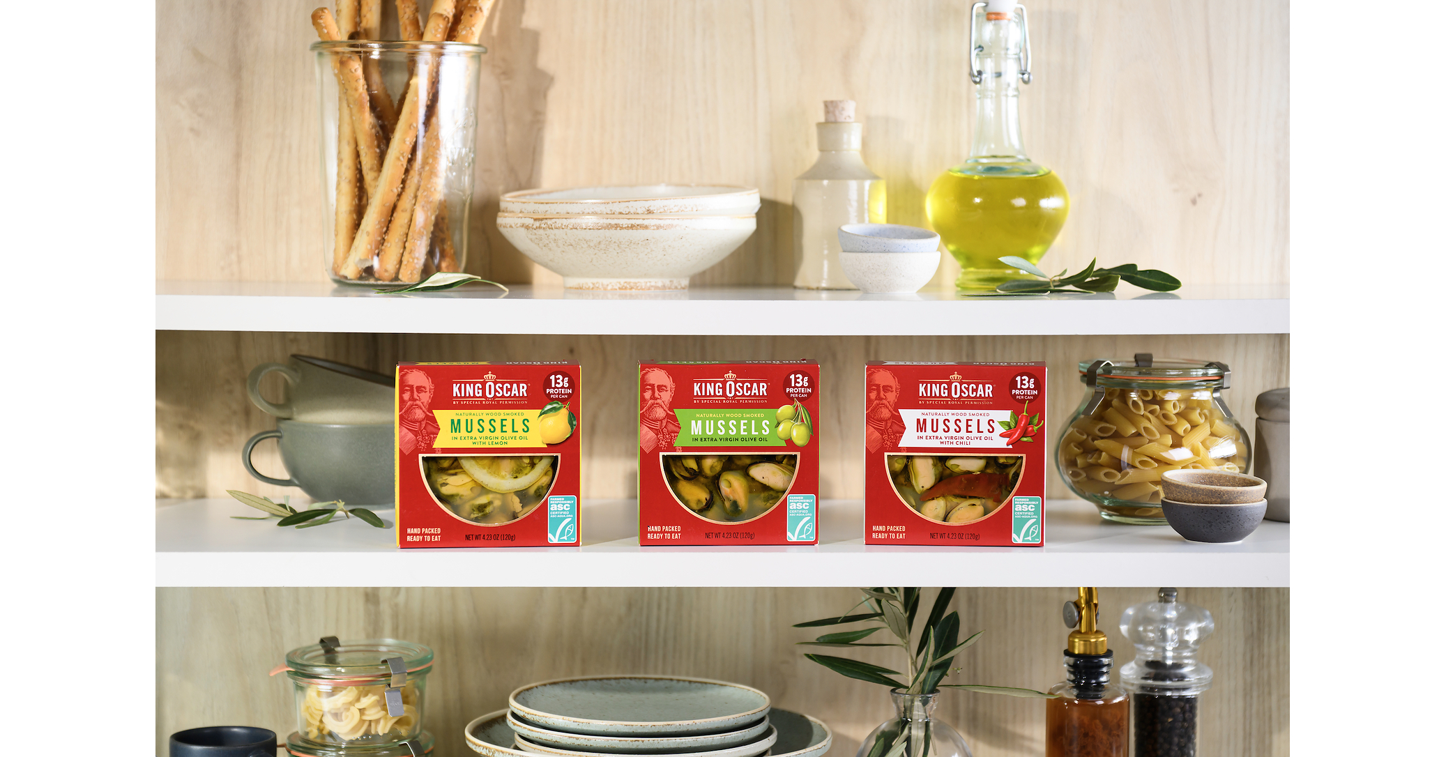 King Oscar Debuts Premium Smoked Mussels in Extra Virgin Olive Oil