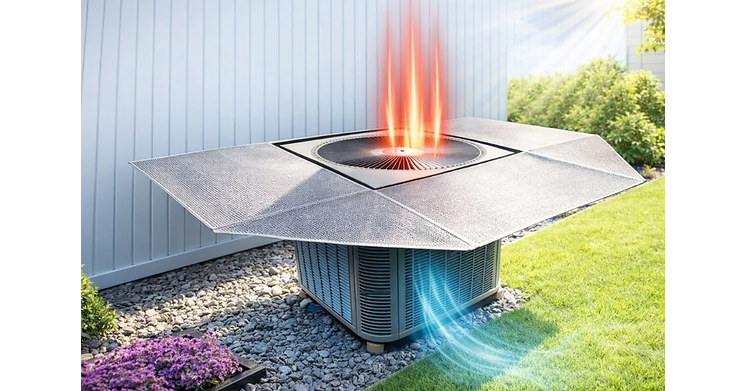 U.S. Patented AC Shade Solves a Decades-Old HVAC Dilemma: How to Shade ...